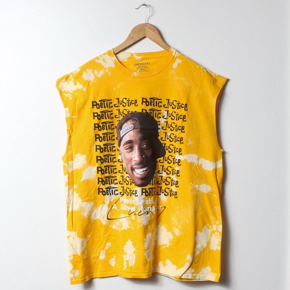 Chemistry | Shirts | Poetic Justice Shirt Mens Xxl Yellow 2pac Chopped ...